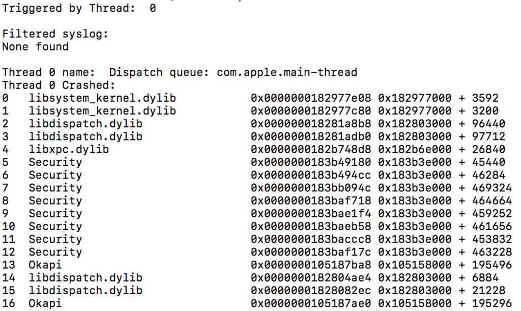 Symbolicate crash logs with Xcode - SwiftLee