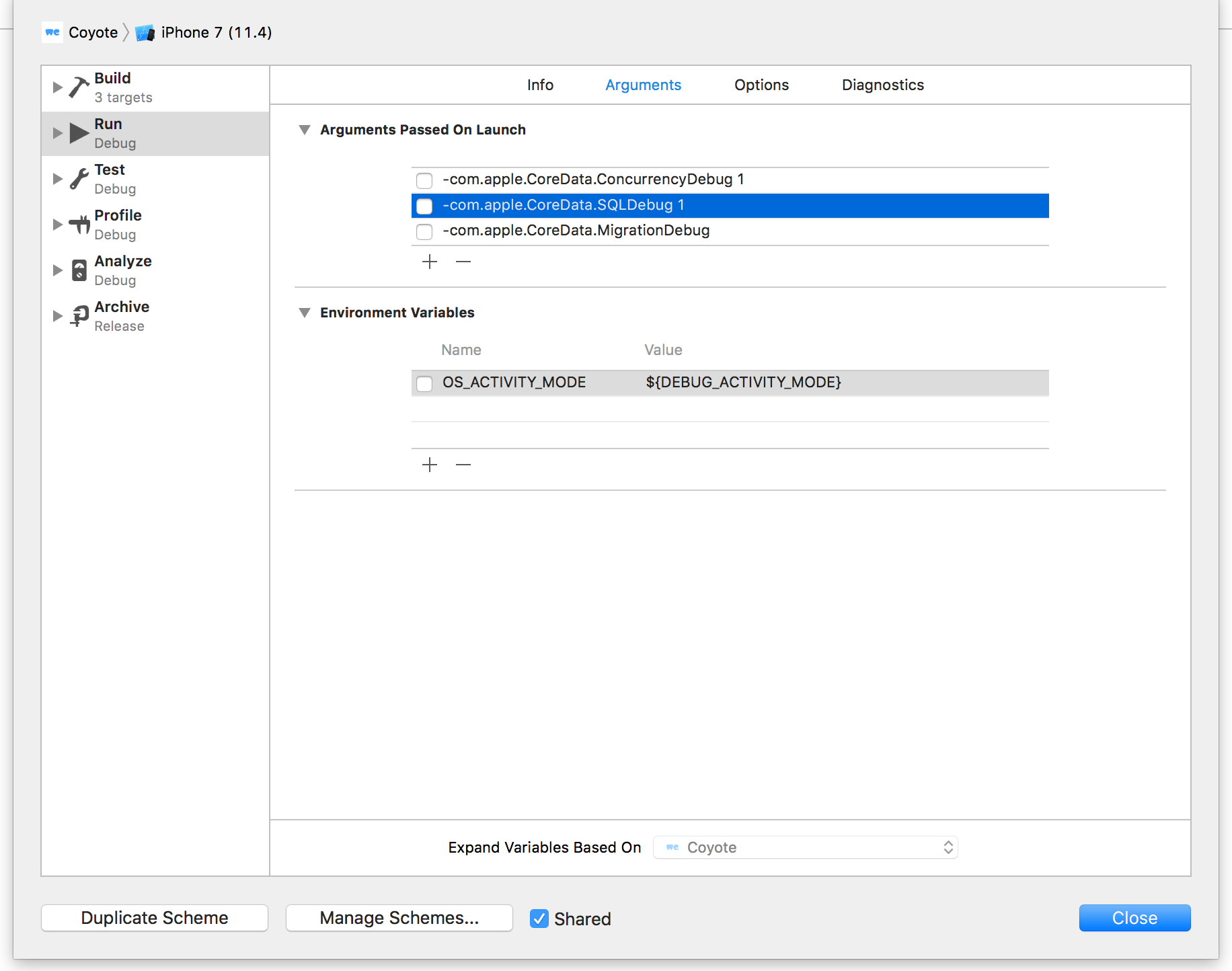 Core Data Debugging in Xcode using launch arguments - SwiftLee Core Data Debugging in Xcode using launch arguments - SwiftLee