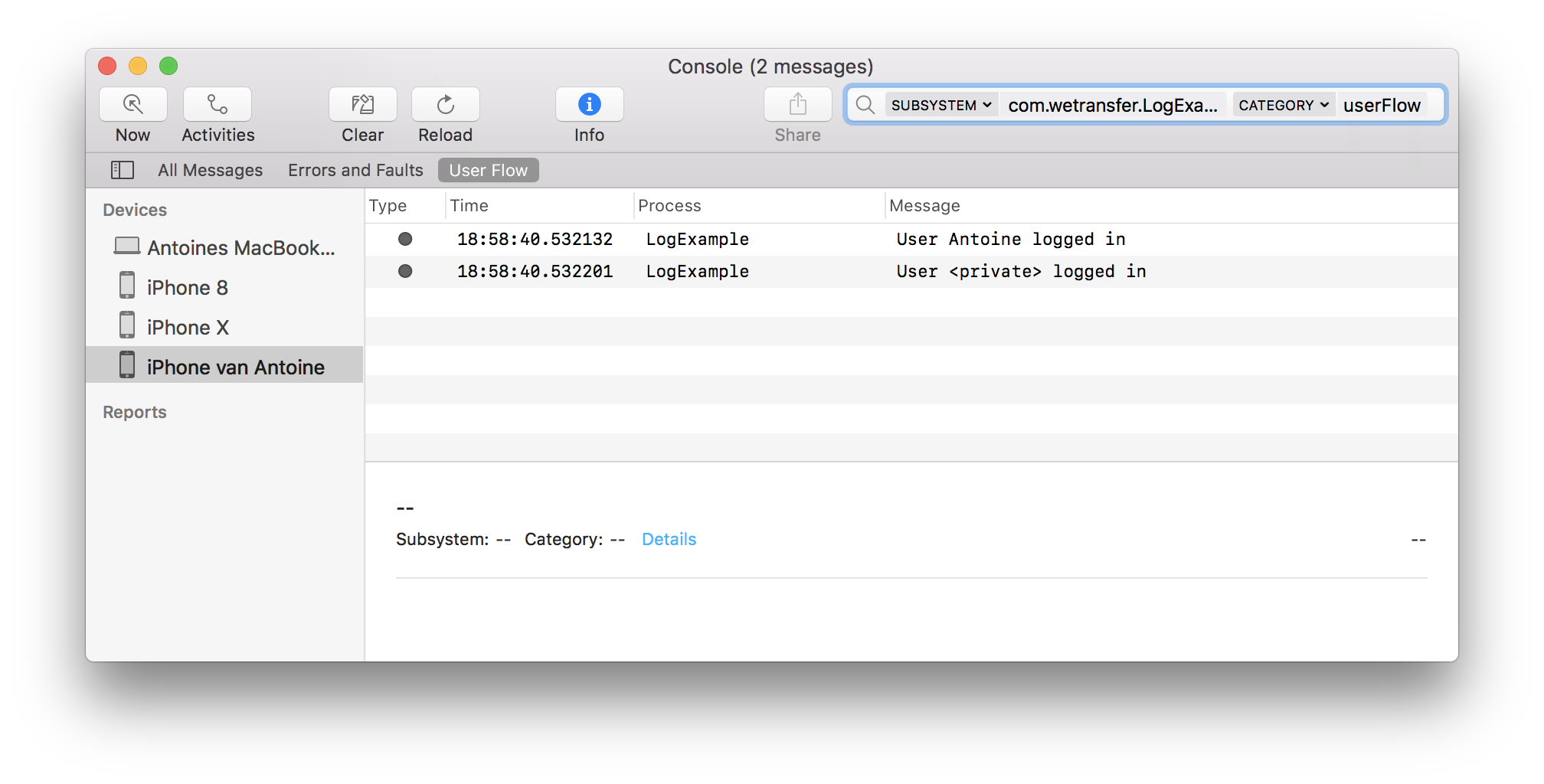 OSLog and Unified logging as recommended by Apple - SwiftLee