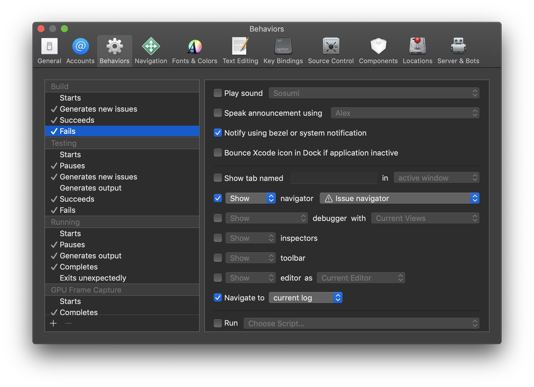 Speeding up with Xcode Behaviors - SwiftLee