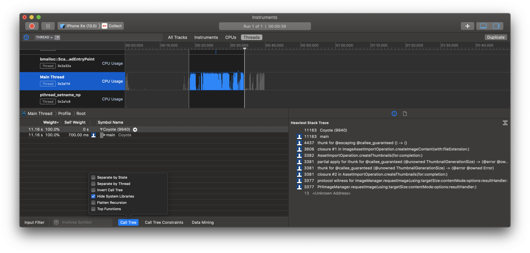 Xcode Instruments Usage To Improve App Performance