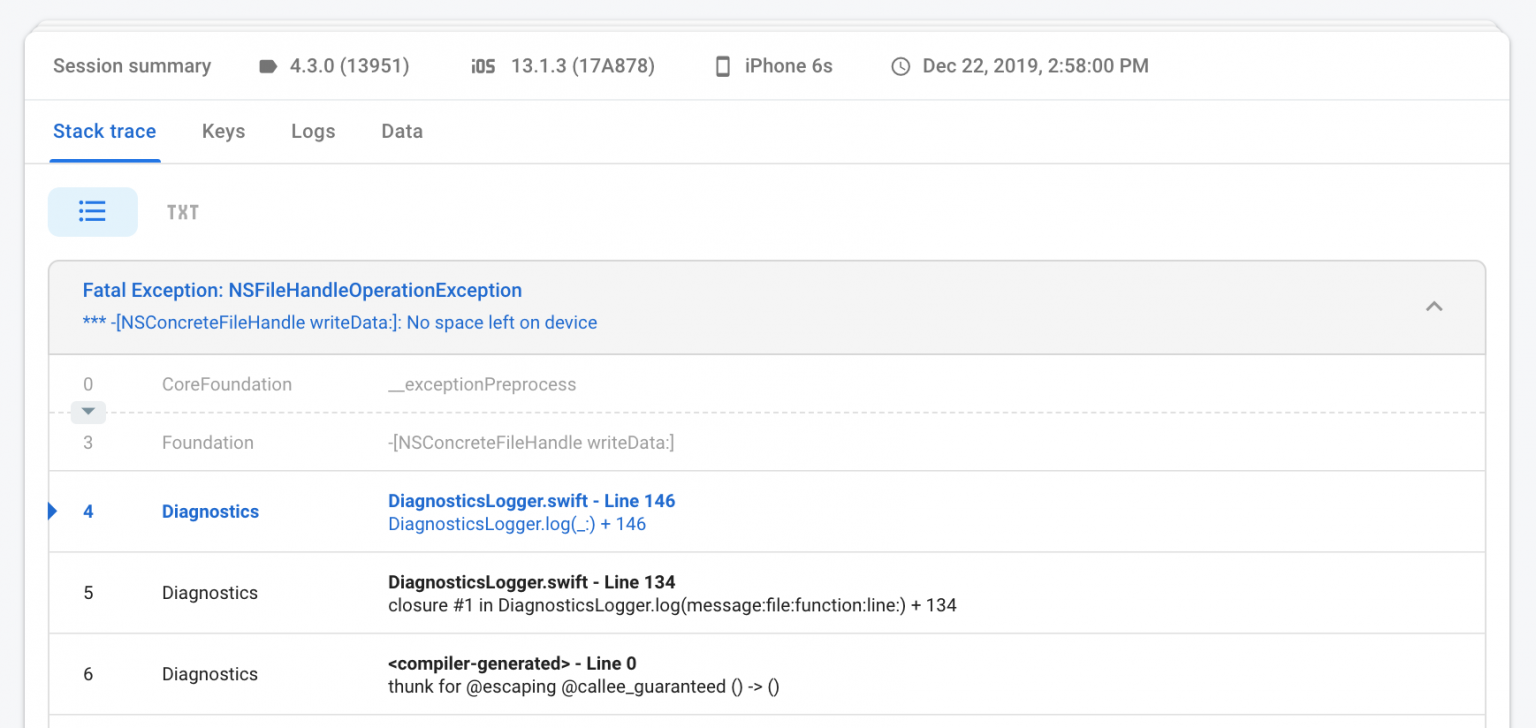 No space left on device: Testing low storage scenarios - SwiftLee