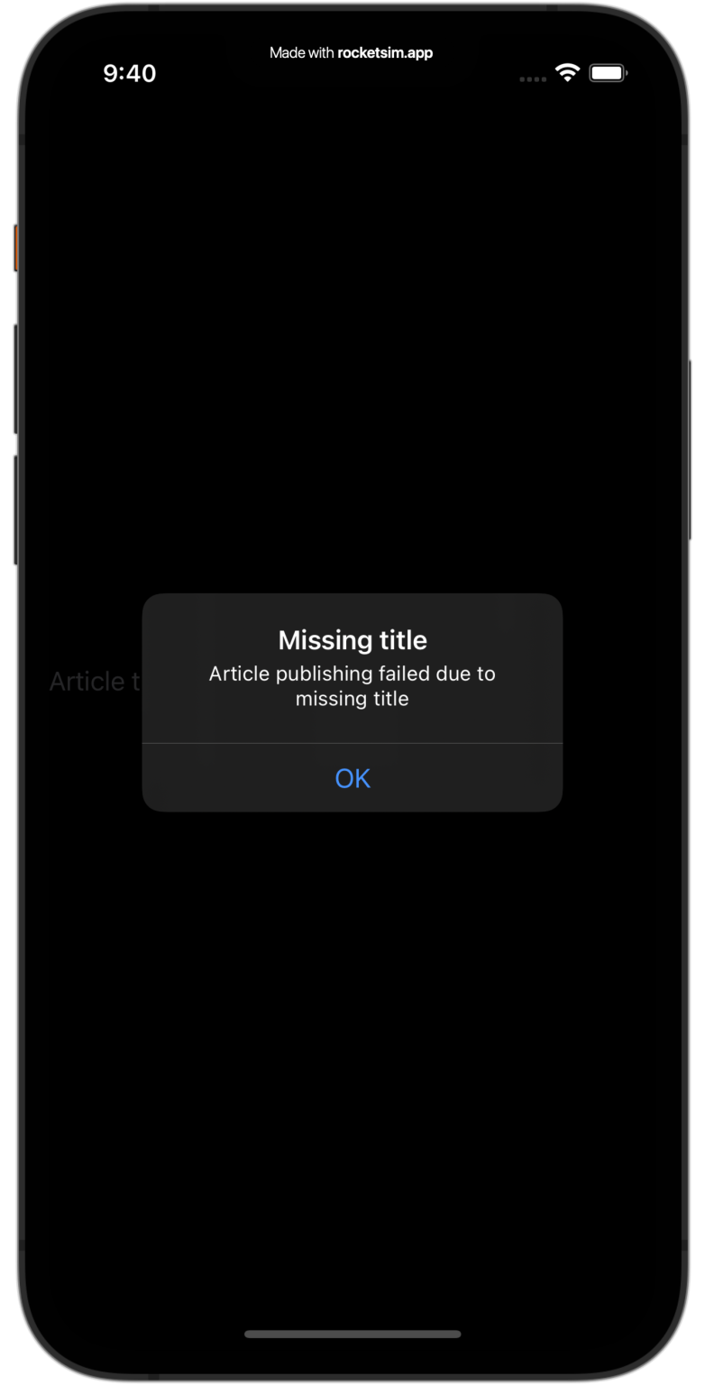 SwiftUI Alert Guide + Code Examples - SwiftLee