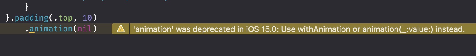 Disable Animations On A Specific View In Swiftui Using Transactions
