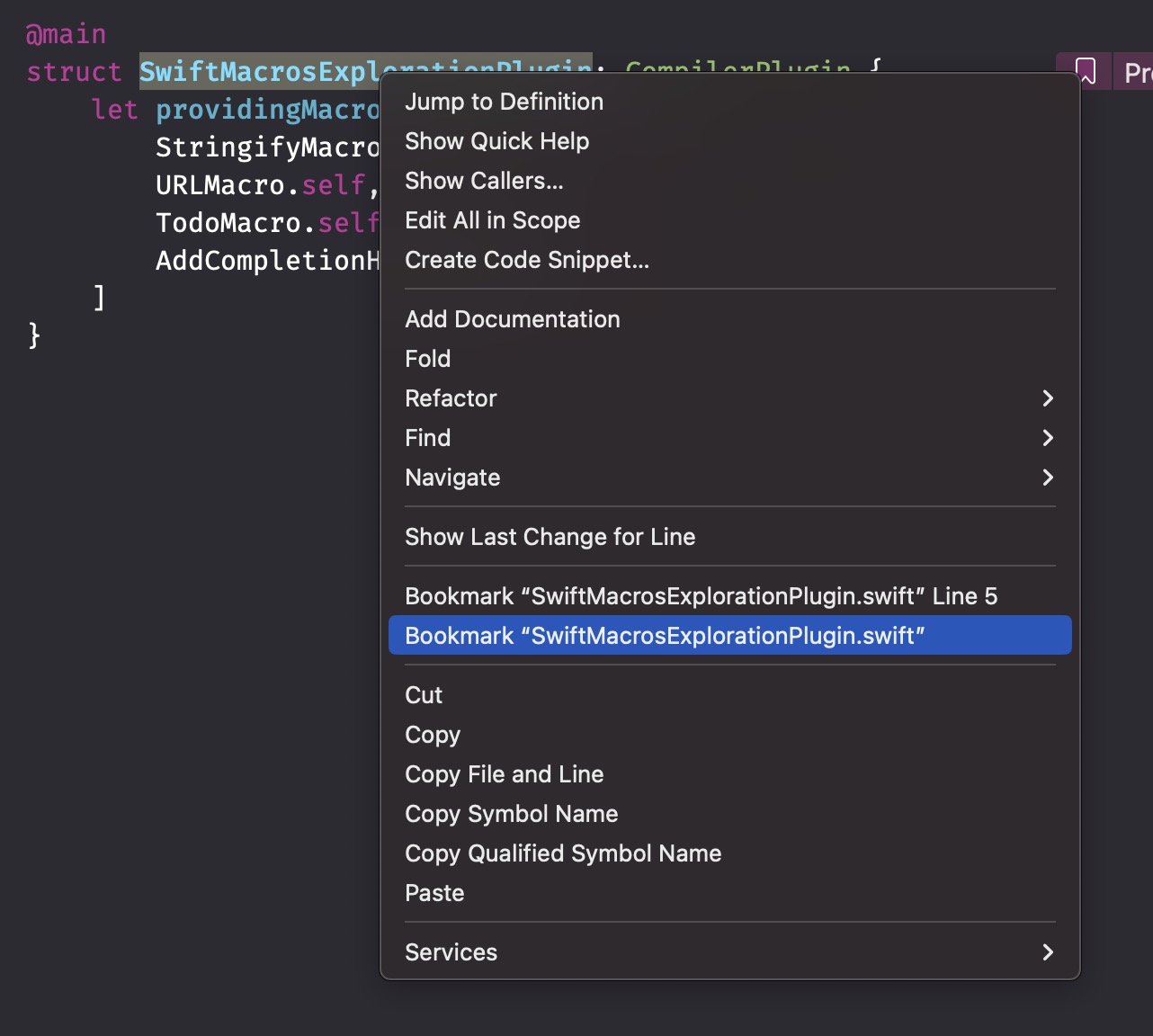 Xcode Bookmarks: Save code landmarks & organize tasks