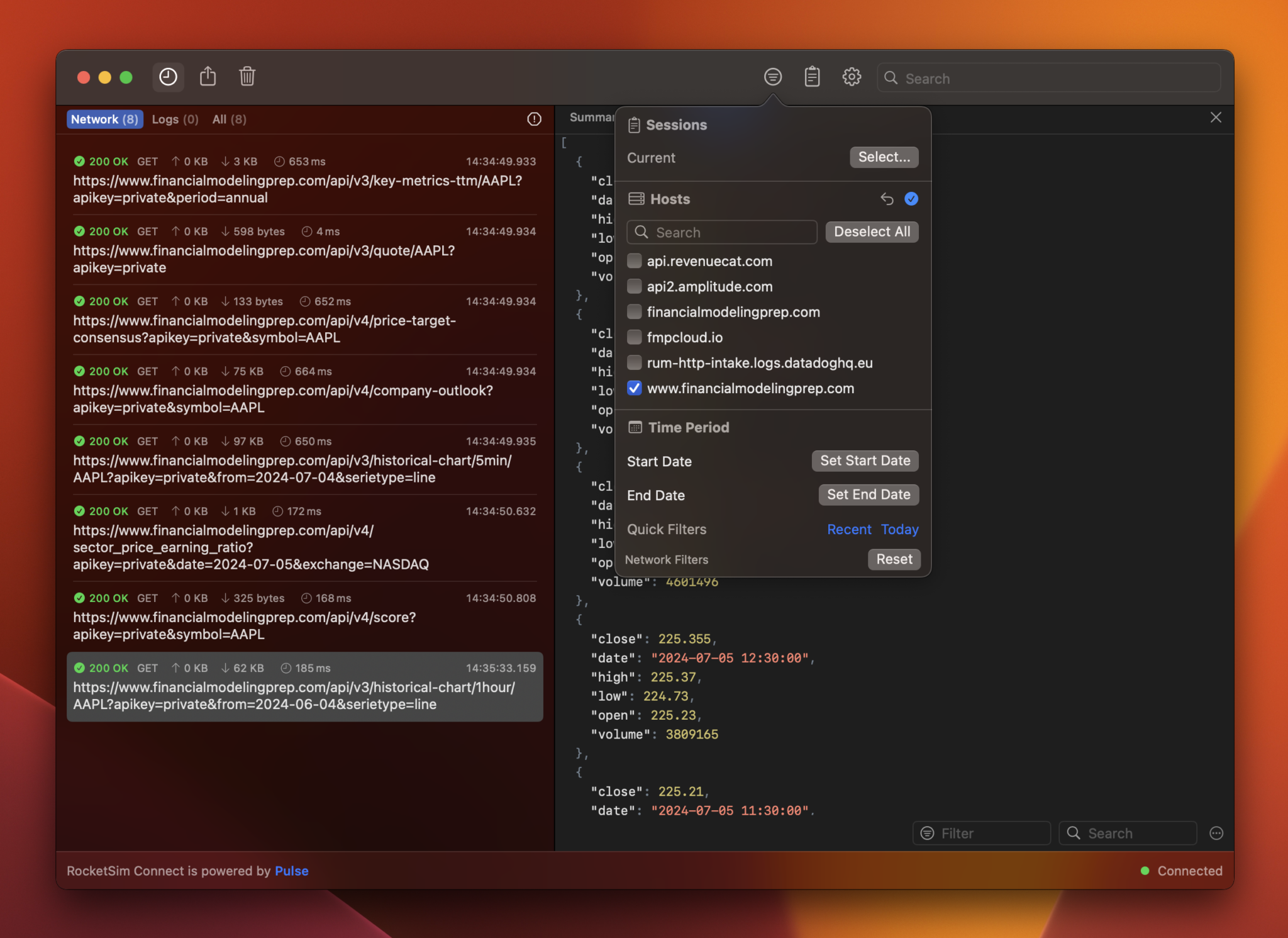 Inspect network traffic using the Xcode Simulator Inspect network traffic using the Xcode Simulator