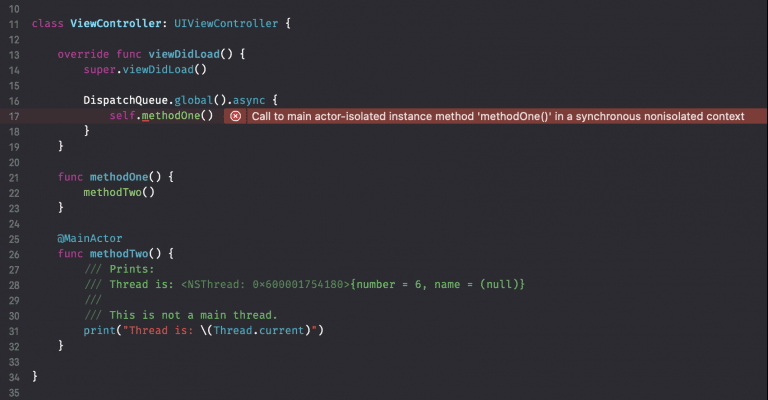 Mainactor Usage In Swift Explained To Dispatch To The Main Thread